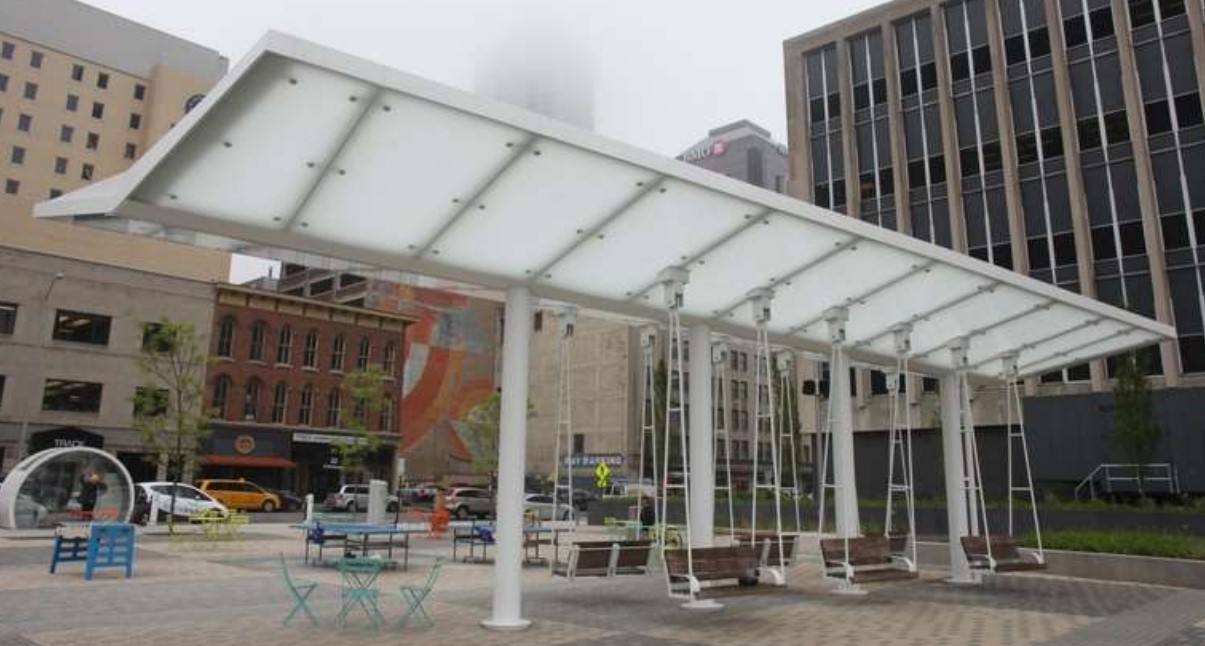 Indianapolis City County Building Plaza - LINEL